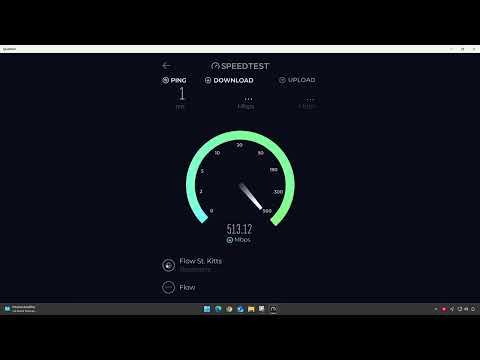 Flow St. Kitts Fibre Internet Speed Test 500 Mbps Download, 500 Mbps Upload