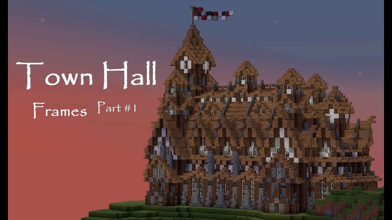 Minecraft TownHall Tutorial (#1) - 100Subs
