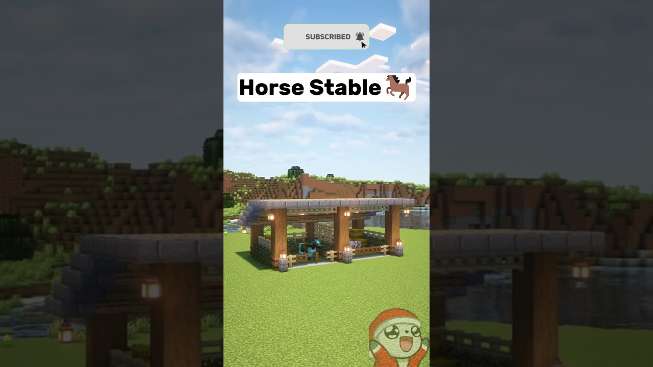 Horse Stable Tutorial In Minecraft