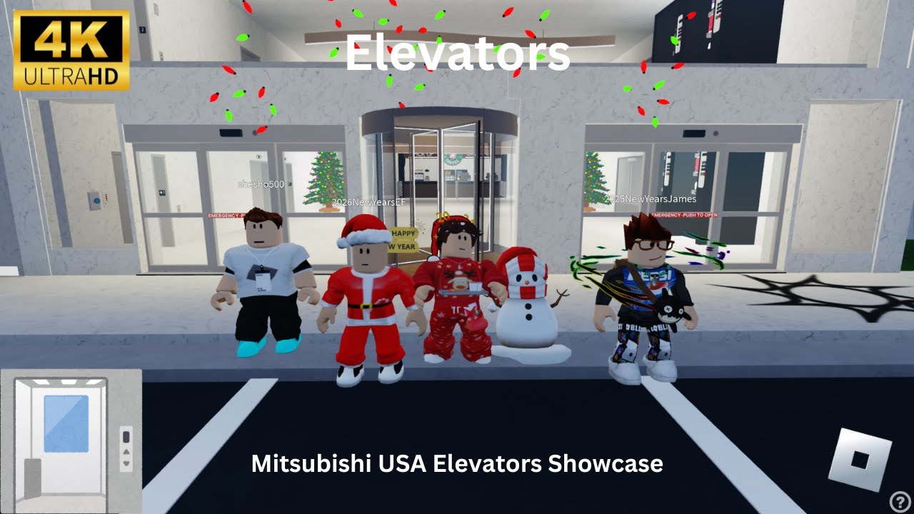 [4K] Elevators - Mitsubishi USA Elevators Showcase - Roblox