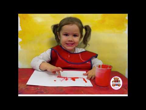 Finger Painting Childcare Activity