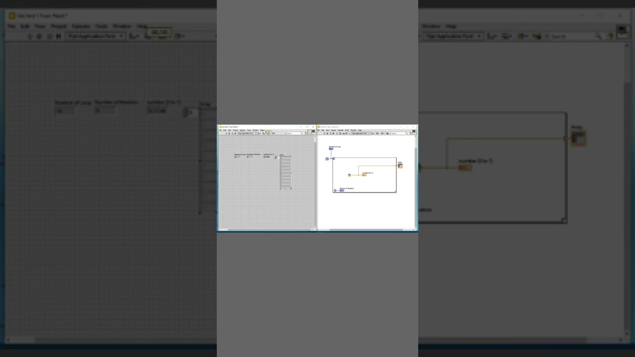 LabVIEW For Loop & Auto Indexing #shorts