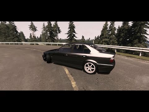 BeamNG.drive two laps on Drift Playground with Bmw e36