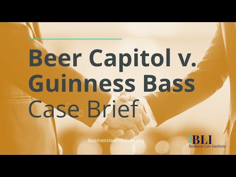 Promissory Estoppel: Beer Capitol v Guinness Bass (Case Brief)
