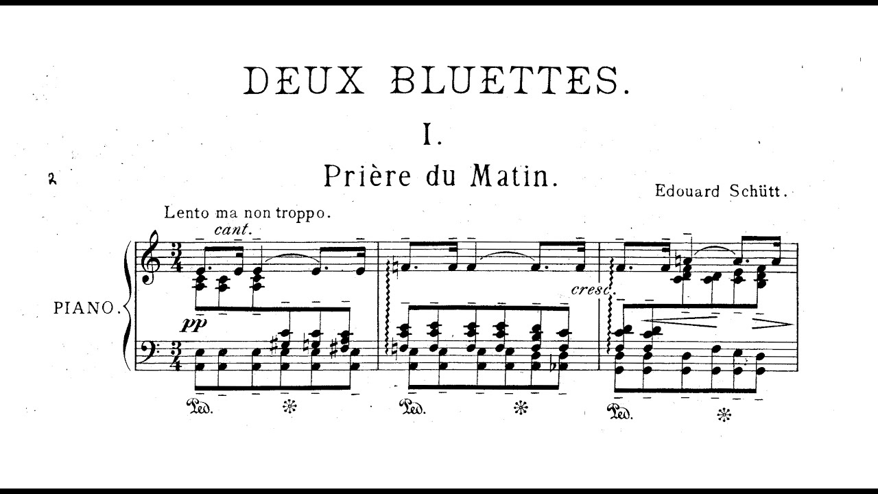 Eduard Schütt | 2 Bluettes, Op.42