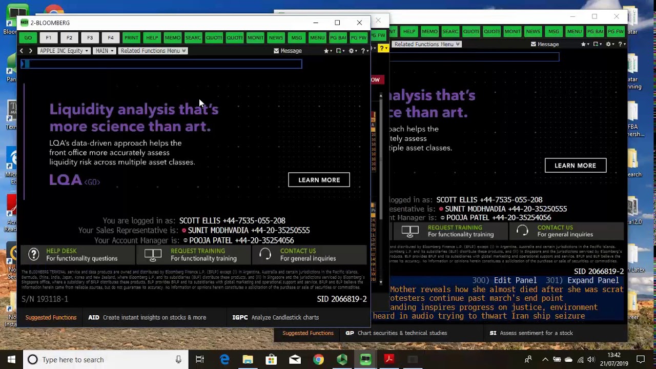 Excel Bloomberg Tab Repair Process default