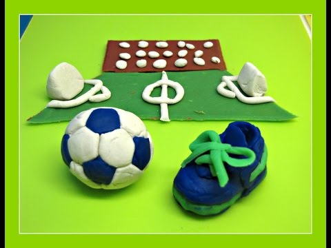 Play-Doh Soccer ball, Sneaker shoe, Soccer Stadium, Pelota de football