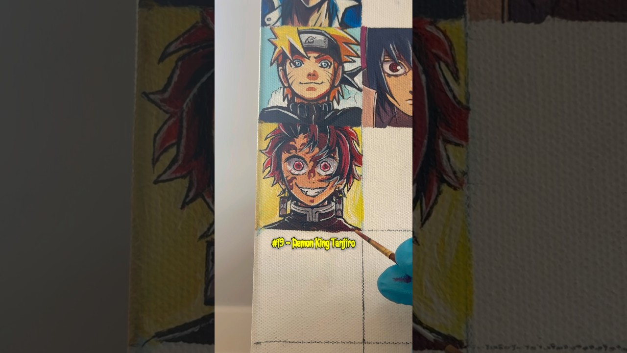 I painted Every Anime in one Giant Painting