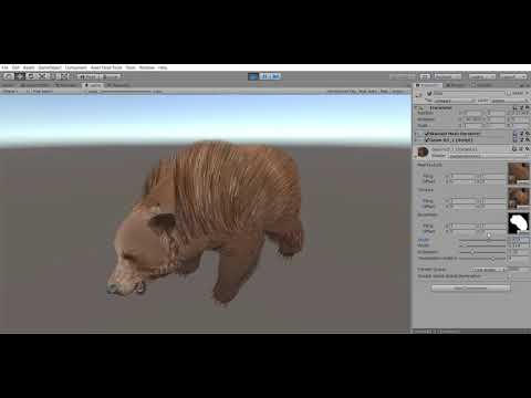 Update 1.1:- Hair and Fur Tool - for the Unity Asset Store