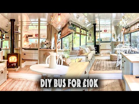 Rustic City Bus Conversion Is Quite an Elegant, Cheap Alternative to ...