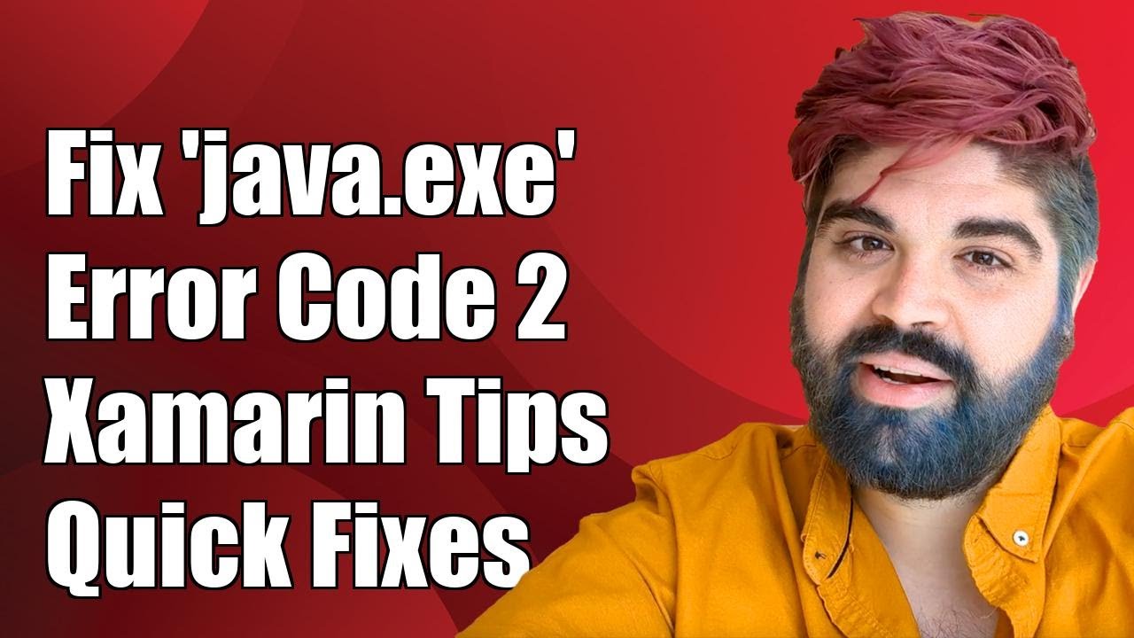 Fixing 'java.exe exited with code 2' Error in Xamarin.Android Projects