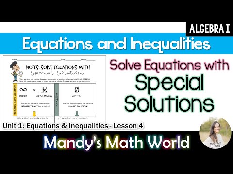 Solve Equations with Special Solutions – Easy Peasy All-in-One High School