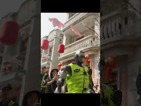 WOW! Humanoid robot police goes on patrol in China's tech hub Shenzhen