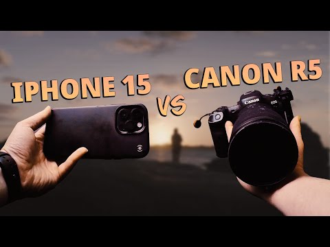 Canon R5 vs iPhone 15 Pro (log footage comparison) (4147C002)