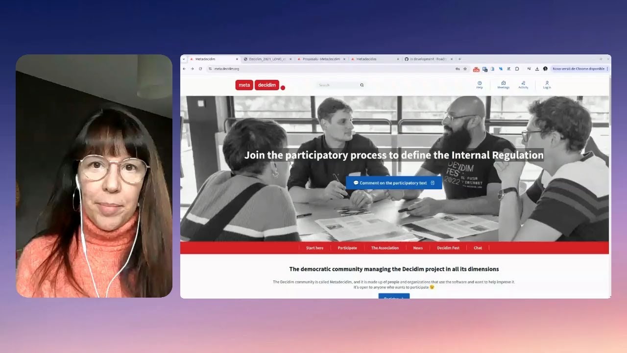 Discussing Decidim's Technological Governance