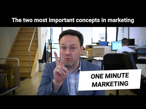 The Two Most Important Concepts in Marketing [2021] | One Minute Marketing