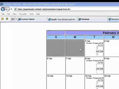 School Lunch Menus Online