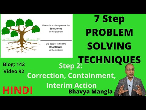 Problem Solving: Step 2: Correction, Containment, Interim Action | IATF 16949 |Bhavya Mangla| Hindi|