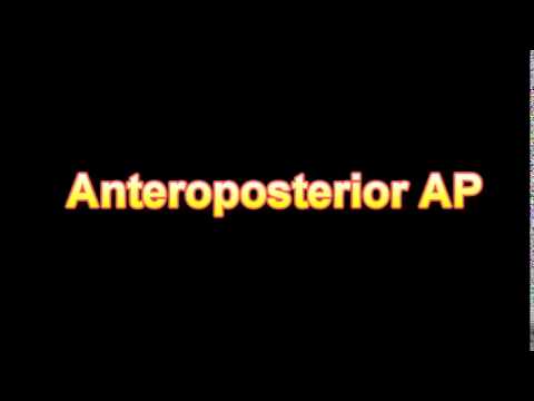 What Is The Definition Of Anteroposterior AP Medical Dictionary Free Online