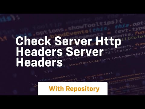 check server http headers server headers