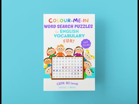 Colour-Me-In Word Search Puzzles for English Vocabulary Fun! B2 Level