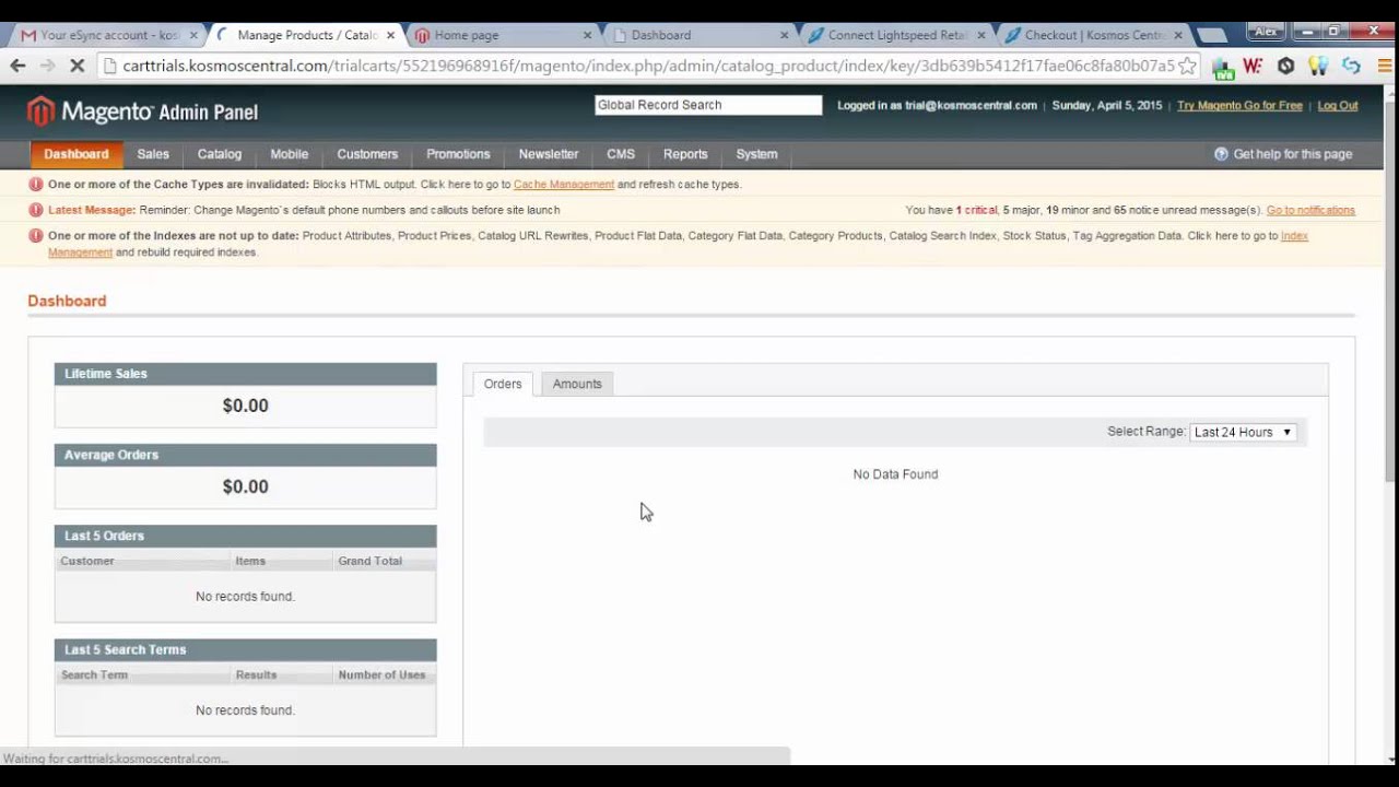 LightSpeed Retail Magento Easy Setup - Kosmos eSync