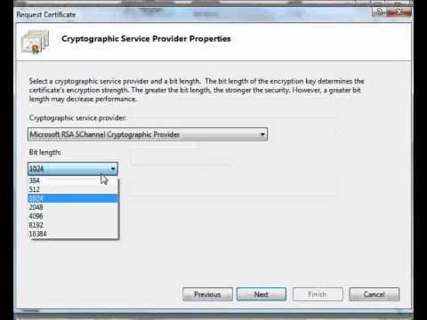 Creating your SSL Certificate Signing Request (CSR) for Microsoft IIS 7.0