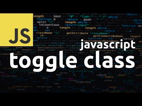 Toggle class on click, add and remove class in pure Javascript