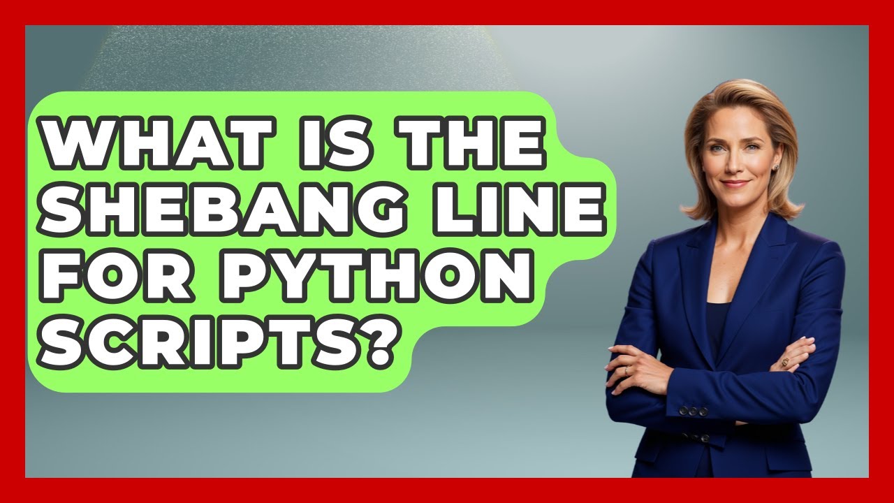What Is The Shebang Line For Python Scripts? - Python Code School