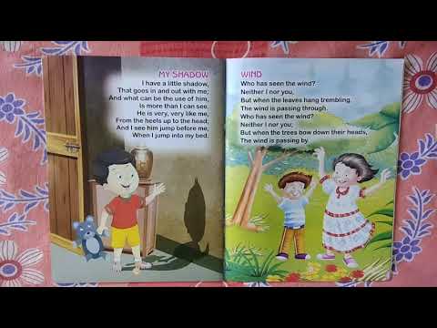 Class-kg-ll, Subject-English Rhymes, My Shadow ,Wind, pg no.20,21