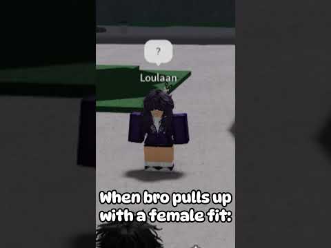 When Bro Pulls Up With A Female Fit Be Like: #roblox #tsb #thestrongestbattlegrounds #tsbg #shorts