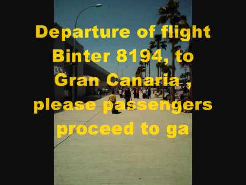 Tenerife South Airport TFS Departure Announcement - Binter 8194 To Gran Canaria