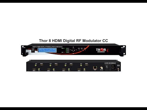 1, 2, 4, 8 HDMI Digital RF Modulator with CC-Closed Captioning QAM, ATSC, DVB-T, ISDB-T up to 1080p