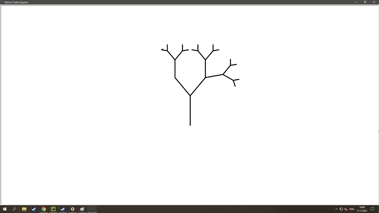 Python Turtle Recursion Tree