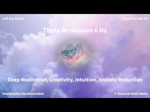 L360 R366 Half | Theta 6Hz Binaural Beats | Deep Meditation, Creativity, Intuition, Anxiety Reduc...