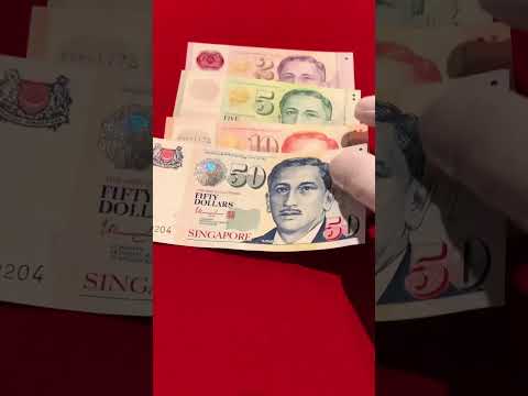 Circulating Banknotes πΈπ¬ Singapore money currency cash #shorts #short