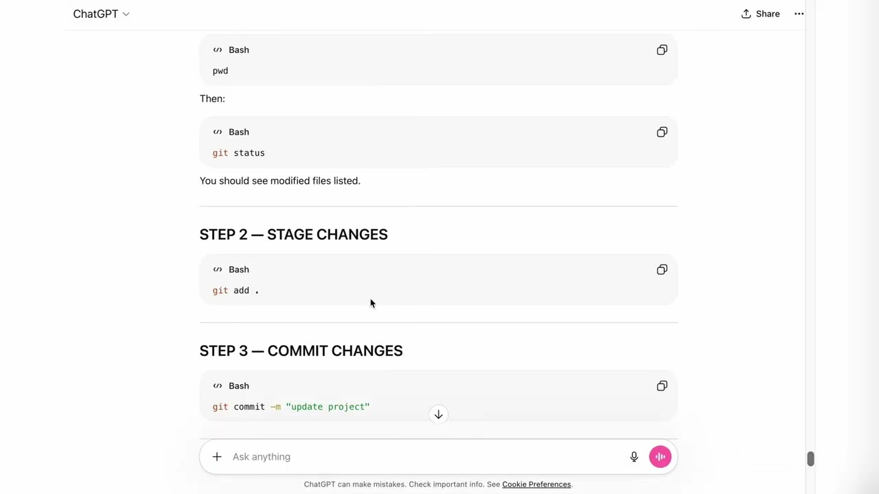 how to push your local changes to github