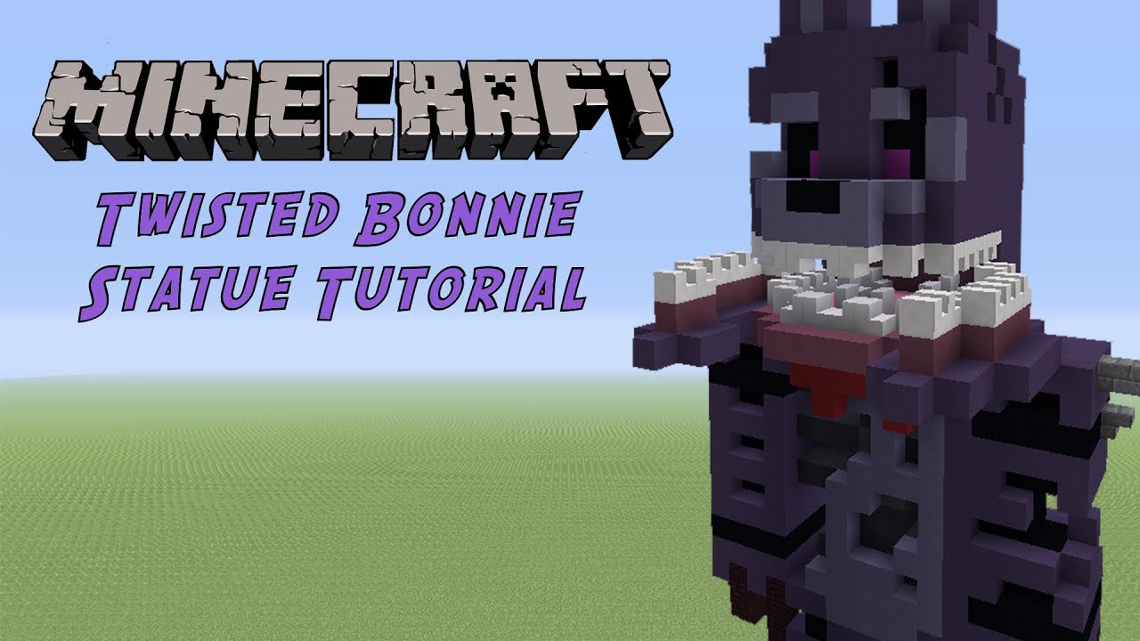 Minecraft Tutorial: Twisted Bonnie (FNAF : The Twisted Ones) Statue
