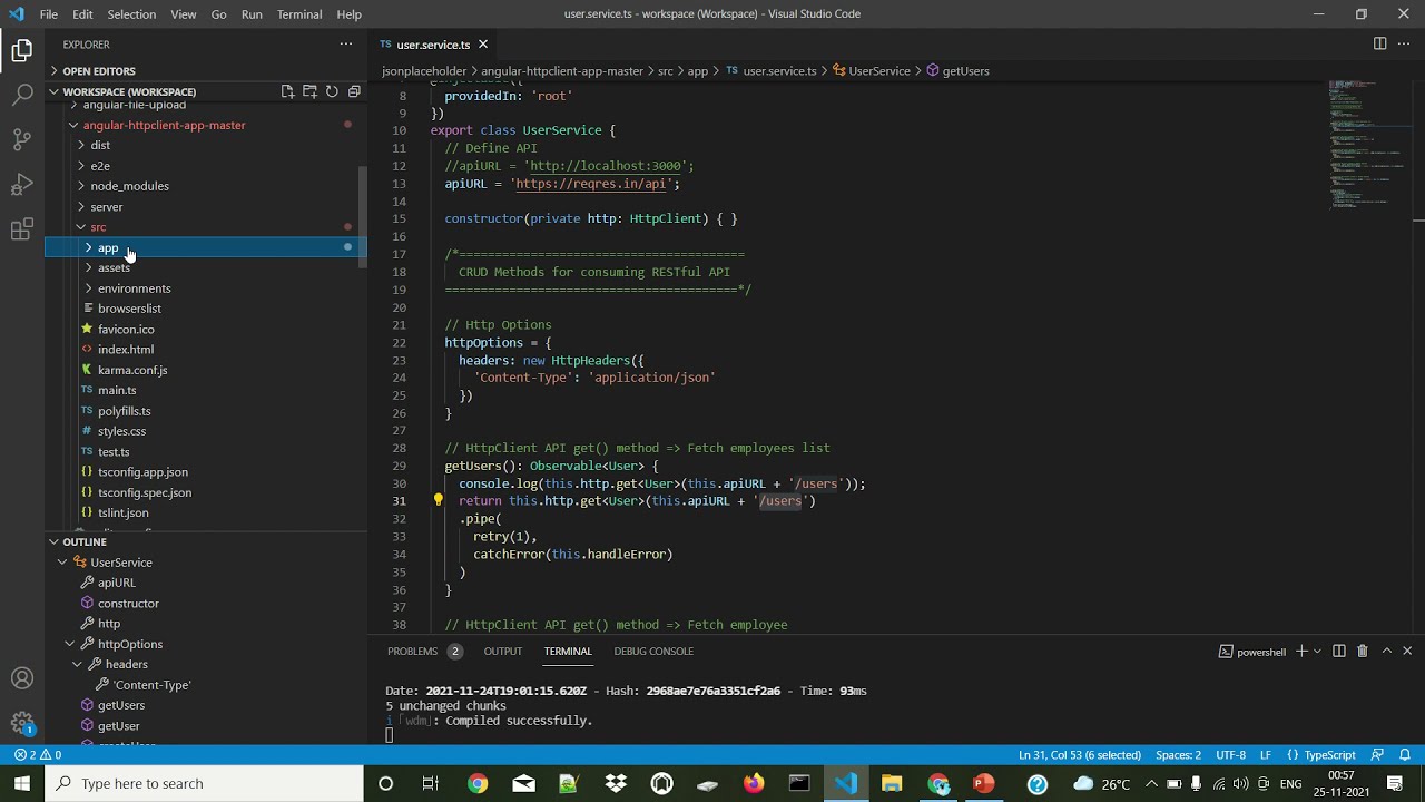 Angular CRUD Application using REST API consumption with JSON Server
