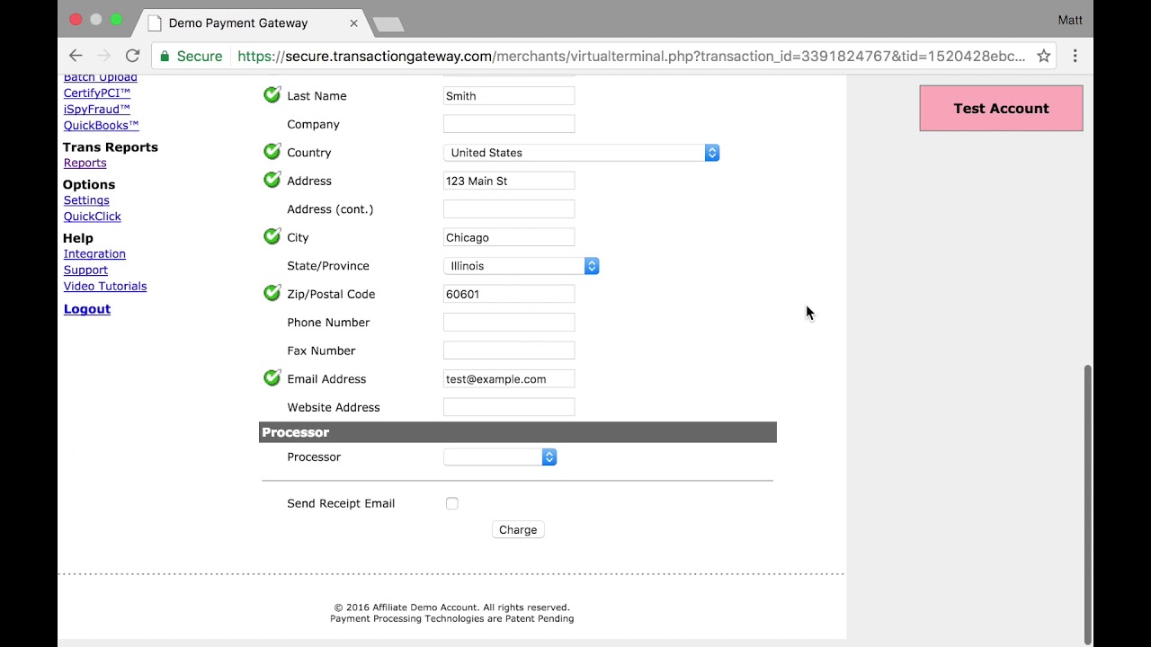Payment Gateway - Customer Vault