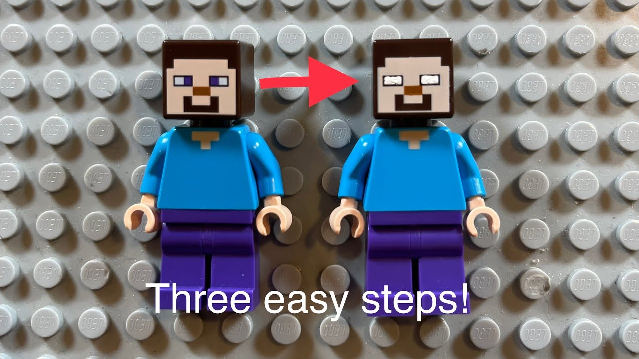 How to make a LEGO Herobrine in three easy steps