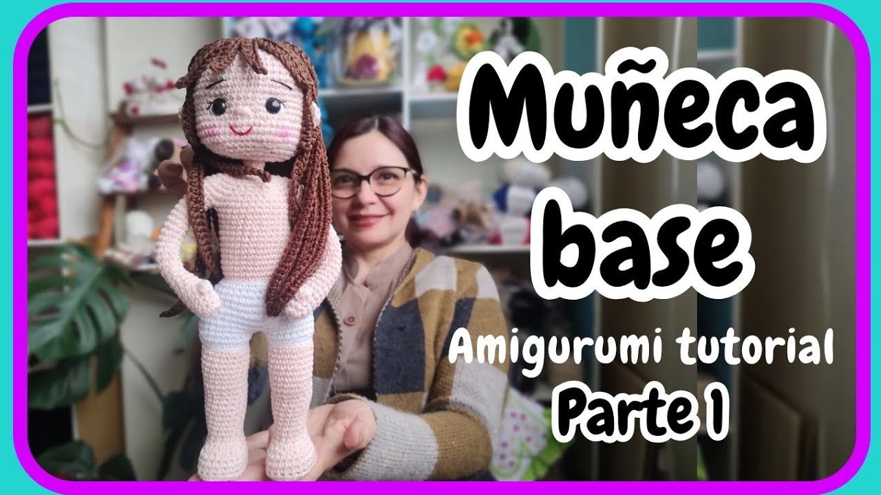 🧶Muñeca Amigurumi desde cero. Base para cualquier modelo (Parte 1)  #crochet #tejedoras #amigurumi 
