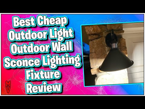 Best Cheap Outdoor Light? Outdoor Wall Sconce Lighting Fixture Review MumblesVideos