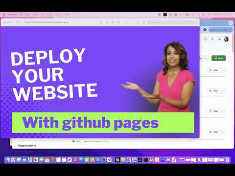 Deploying your website using github Pages