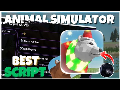 🔥NEW 🔥 animal simulator /script autofarm/instant kill/target player/farm kill/free 13x exp and more