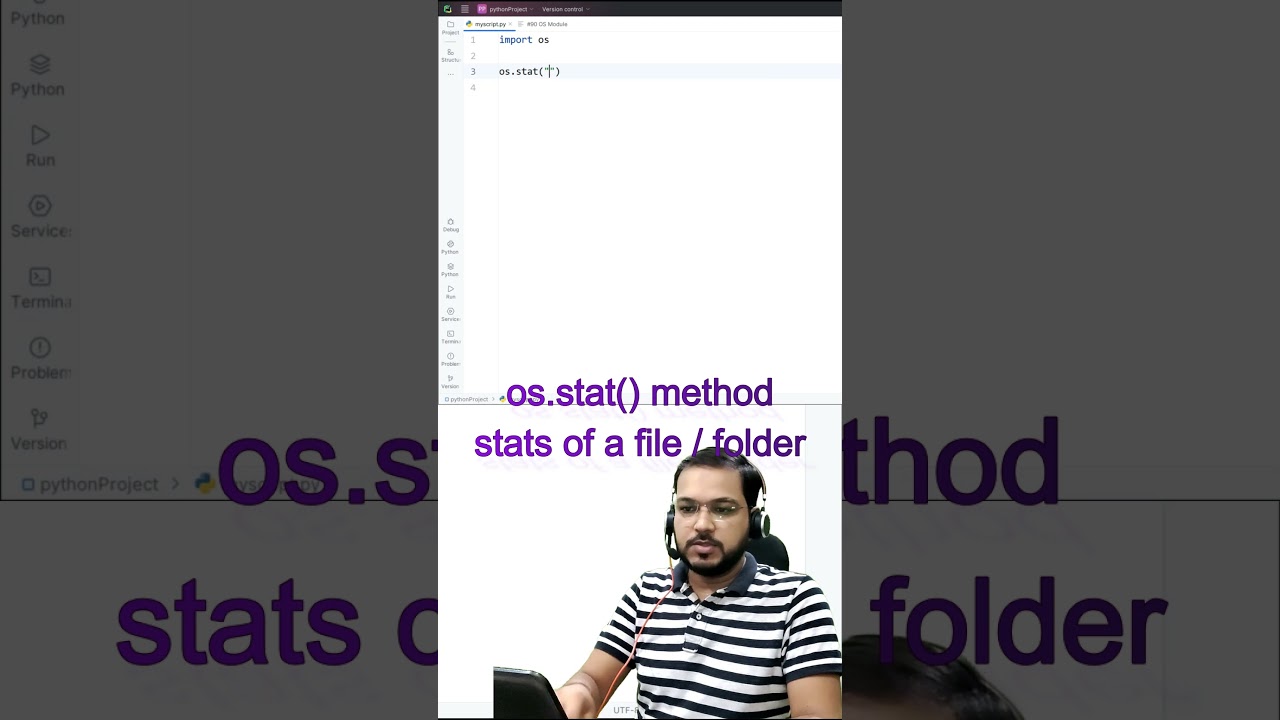 os stat method in python  #codewithdaneyal
