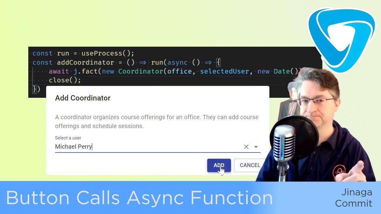 Button Runs Async Function