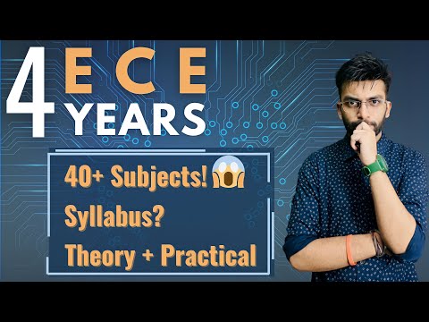What are the subjects in ECE Electronics & Communication Engineering for 4 Years? All Semesters 1-8