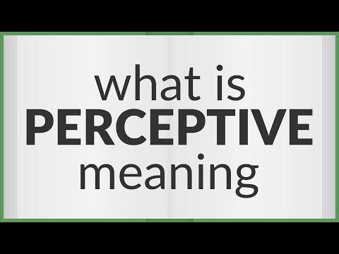 Perceptive | meaning of Perceptive