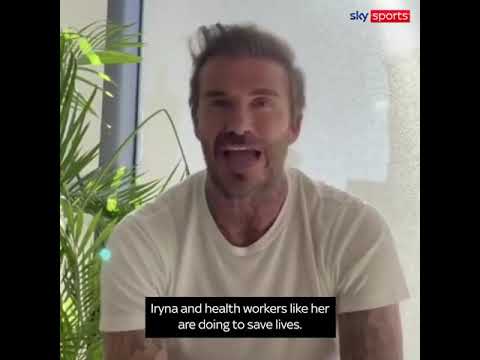 David Beckham handed his Instagram account, which has 71.6 million followers, to a doctor helping...